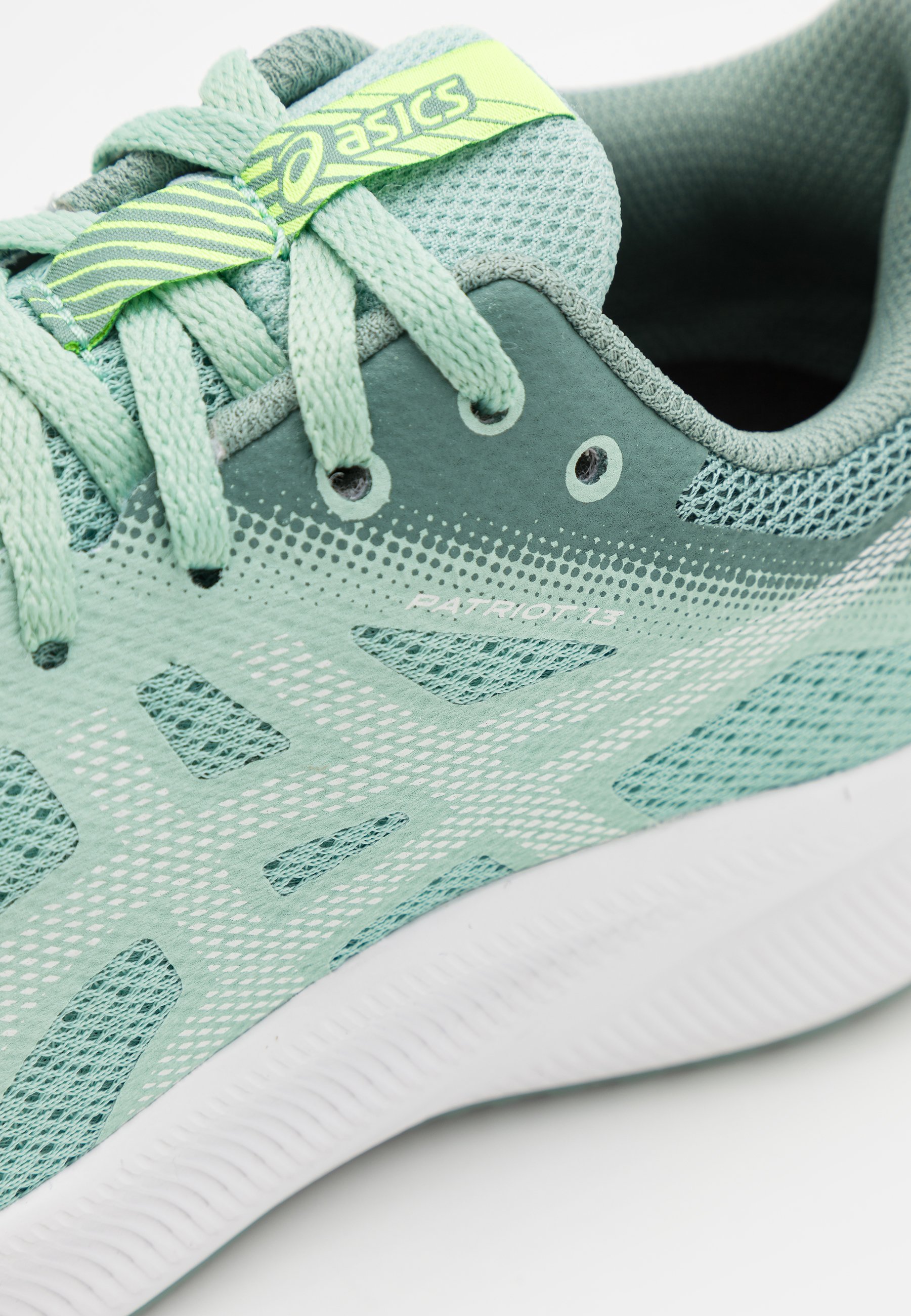 ASICS PATRIOT 13 Laufschuh StraBe light celadon white turkis Zalando
