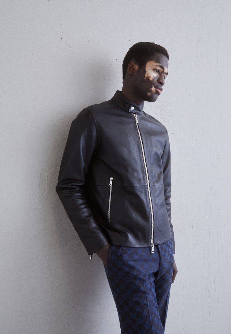 J.LINDEBERG BORIS BIKER JACKET - Lederjacke - black/schwarz - Zalando.ch