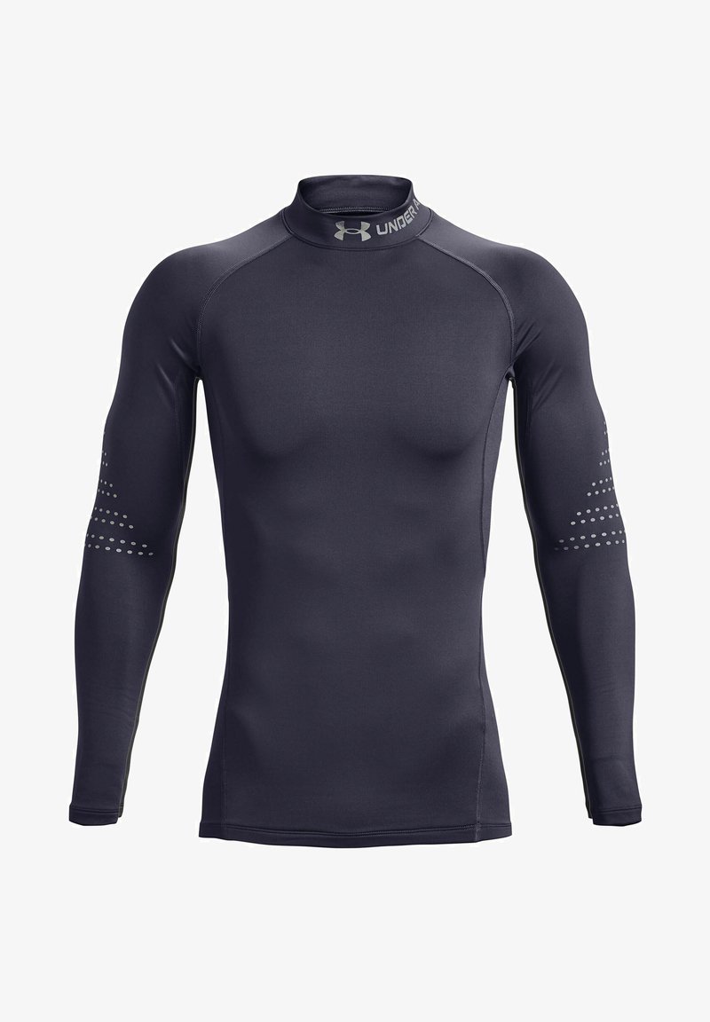 Under Armour COLDGEAR NOVELTY MOCK Hemd Tempered Steel donkerblauw under-armour-coldgear-novelty-mock-hemd-tempered-steel-donkerblauw