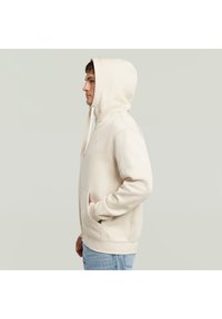 G-STAR PREMIUM CORE - Zip-up sweatshirt - whitebait/white - Zalando