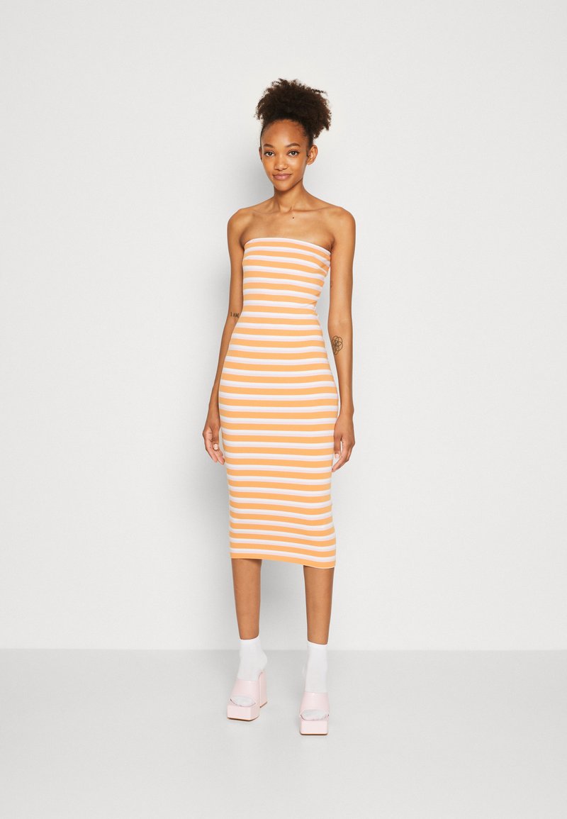 Gina Tricot TUBE DRESS - Vestido de tubo - orange/naranja - Zalando.es