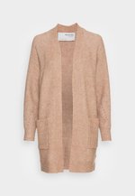 Selected Femme LONG CARDIGAN - Strickjacke - amphora/braun - Zalando.at