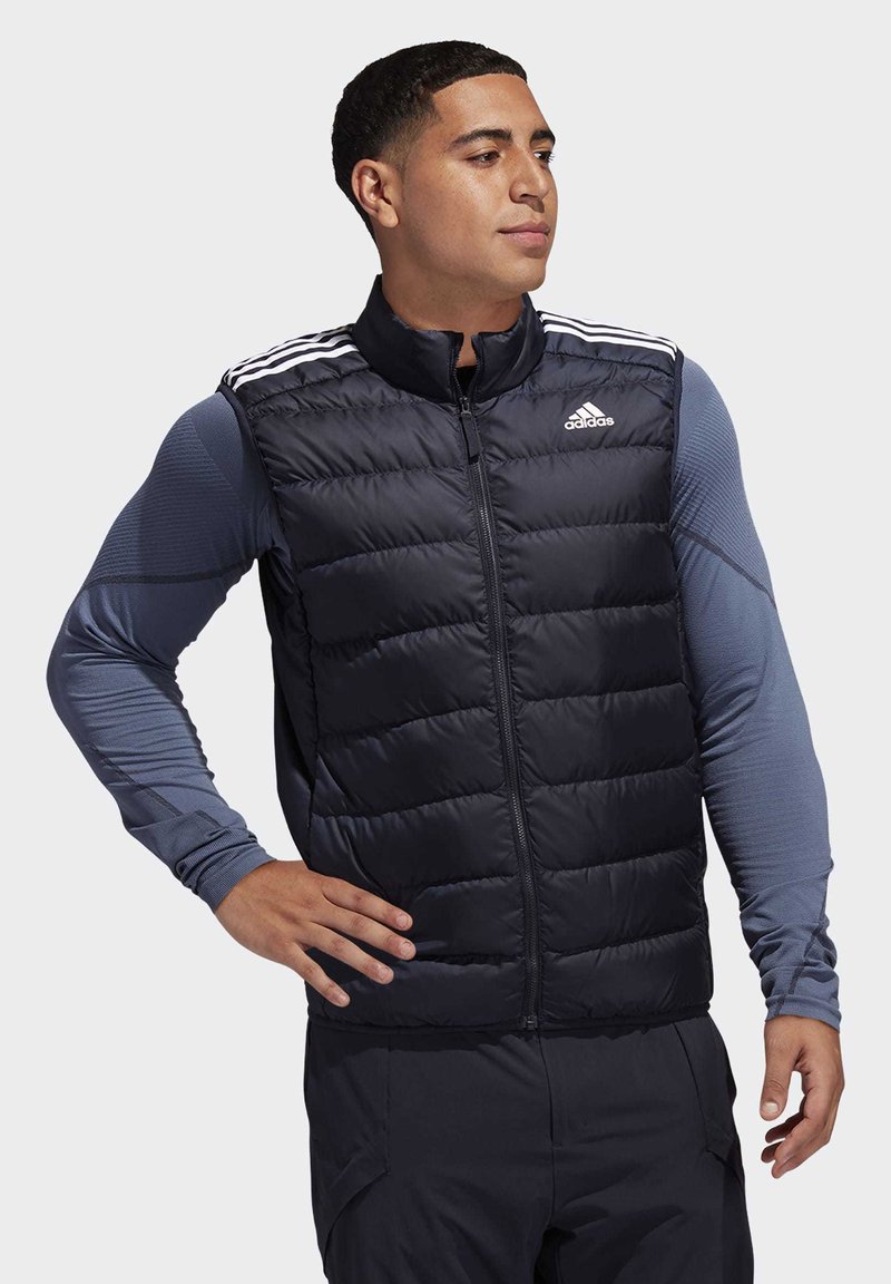 adidas Performance ESSENTIALS DOWN VEST - Väst - blue/mörkblå - Zalando.se