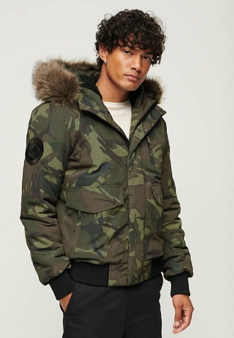 Superdry EVEREST - Winter jacket - army camo/green - Zalando.ie