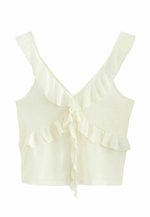 Next RUFFLE REGULAR FIT - Top - ecru/beige - Zalando.at