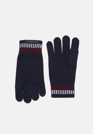 Tommy Hilfiger ESSENTIAL FLAG GLOVES UNISEX - Fingerhandschuh - black/schwarz - Zalando.de