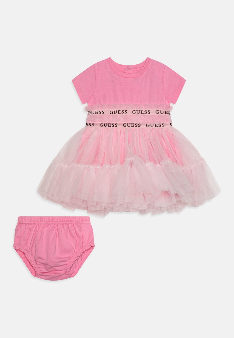 Guess INFANT DRESS SET - Jerseykleid - think pink/pink - Zalando