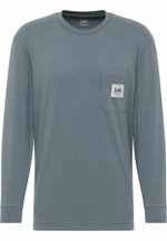 Lee WW POCKET - Langarmshirt - taint grey/black denim - Zalando.ch
