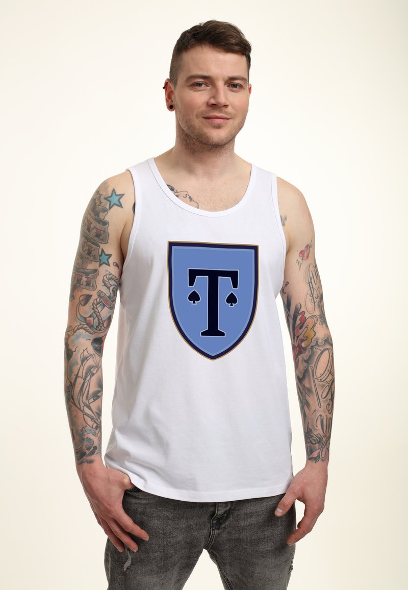 Henry Tiger HEARTSTOPPER TRUHAM SPADE CREST TANK - Top - white/wit ...