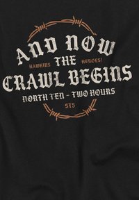 NETFLIX STRANGER THINGS THE CRAWL BEGINS - Print T-shirt - black - Zalando