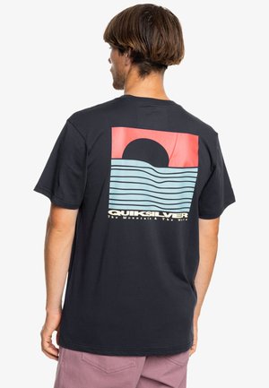Quiksilver STEP UP - T-Shirt print - black/schwarz - Zalando.at