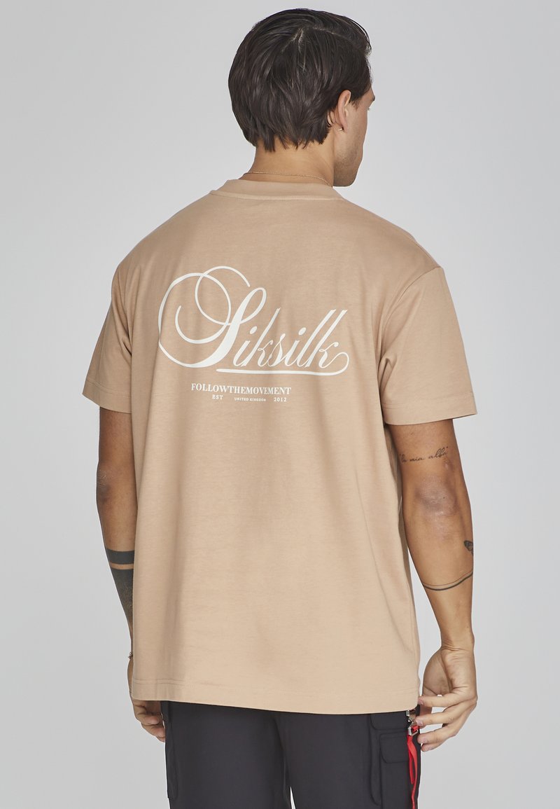 SIKSILK GRAPHIC - T-Shirt print - beige/braun - Zalando.de