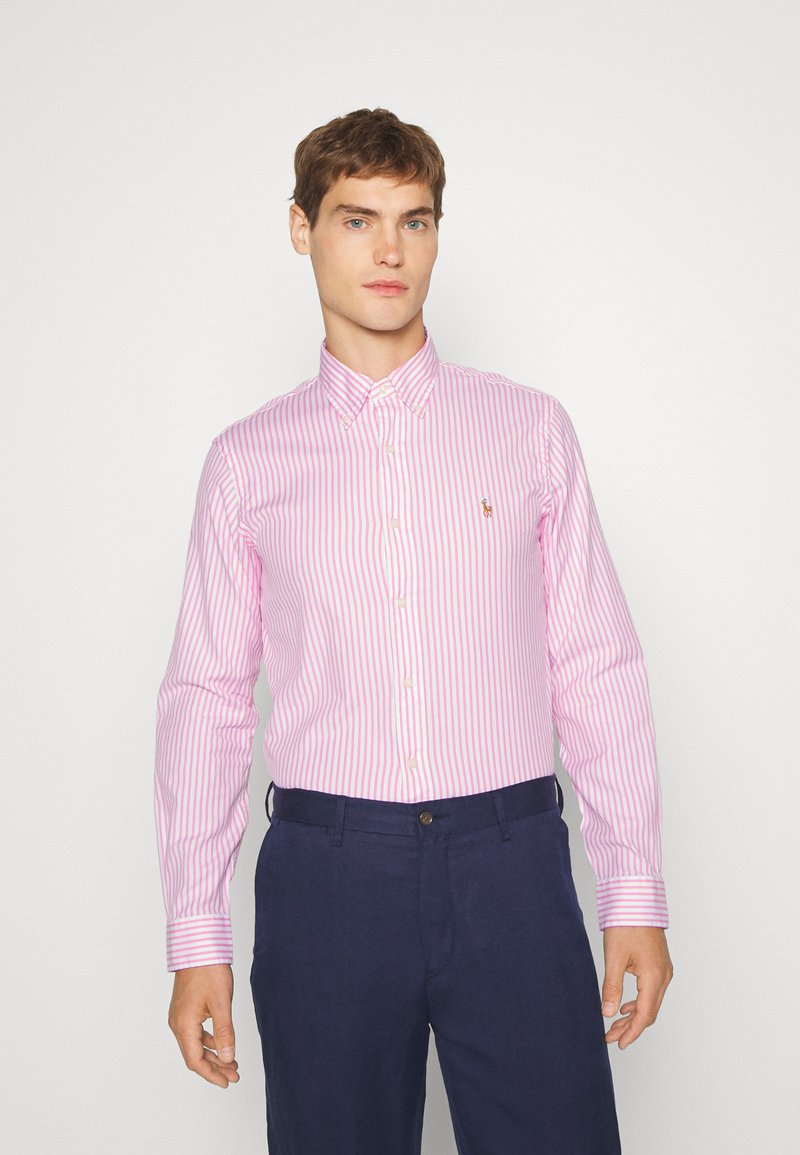 Polo Ralph Lauren CUSTOM FIT STRIPED STRETCH OXFORD SHIRT - Ing - pink ...