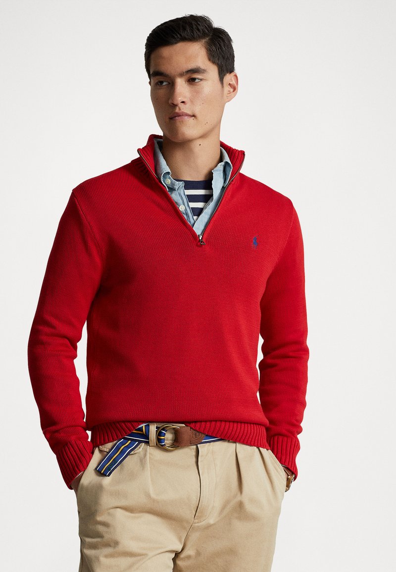 Polo Ralph Lauren QUARTER ZIP - Jumper - red - Zalando.de