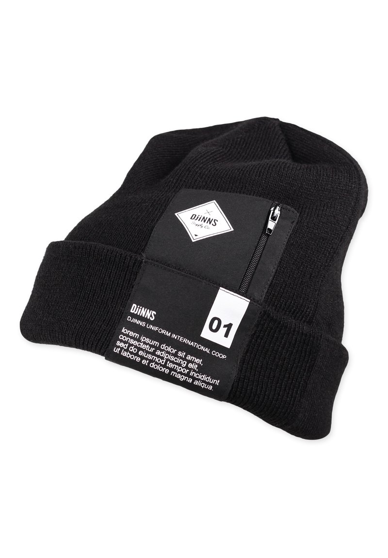 Djinn's KOPFBEDECKUNG BASIC LOREM POCKET - Gorro - black/negro - Zalando.es
