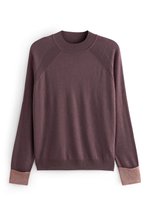 Next Glitter Cuff Stand Neck Jumper - Trui - purple/paars - Zalando.be