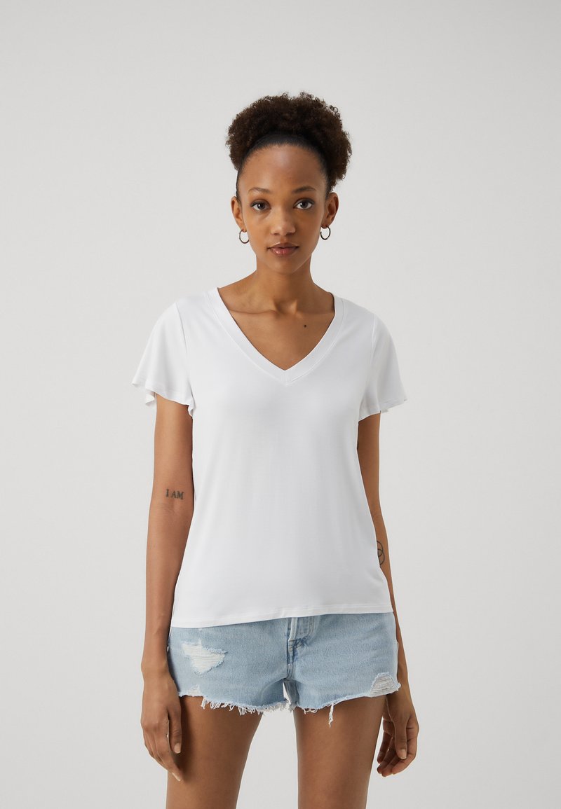 GAP LUXE FLUTTER - T-shirts basic - white/hvid - Zalando.dk