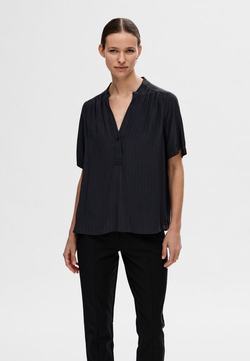 Object KURZARM - Blouse - black/zwart - Zalando.be