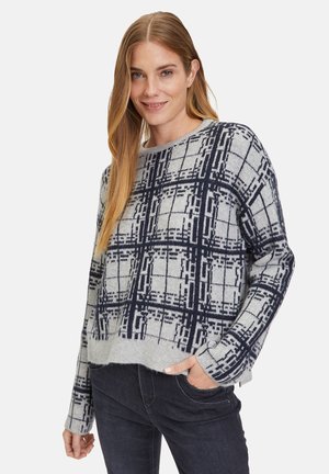 Betty Barclay KARIERT - Strickpullover - patch rosé grey/pink - Zalando.at