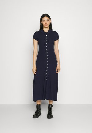 Lauren Ralph Lauren Woman LILLIANNA ELBOW SLEEVE DAY DRESS - Jerseykjole - refined navy/mørkeblå ...