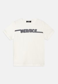 Versace LOGO UNISEX - T-shirt imprimé - bianco/navy/blanc - ZALANDO.FR