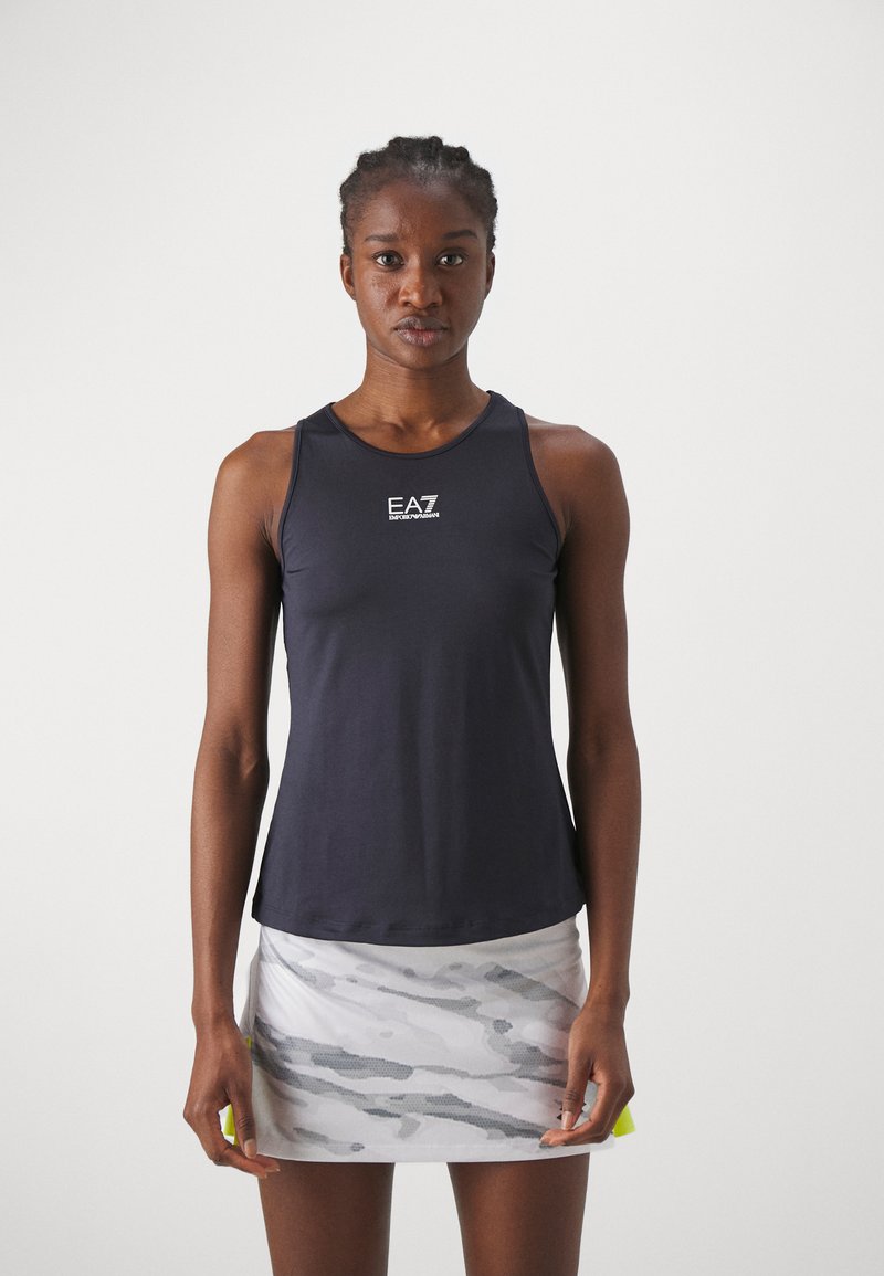 EA7 Emporio Armani TENNIS PRO CLASSIC TANK - Top - navy blue/dunkelblau ...