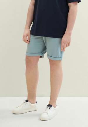 TOM TAILOR DENIM Shorts - blue white dobby/blau - Zalando.de