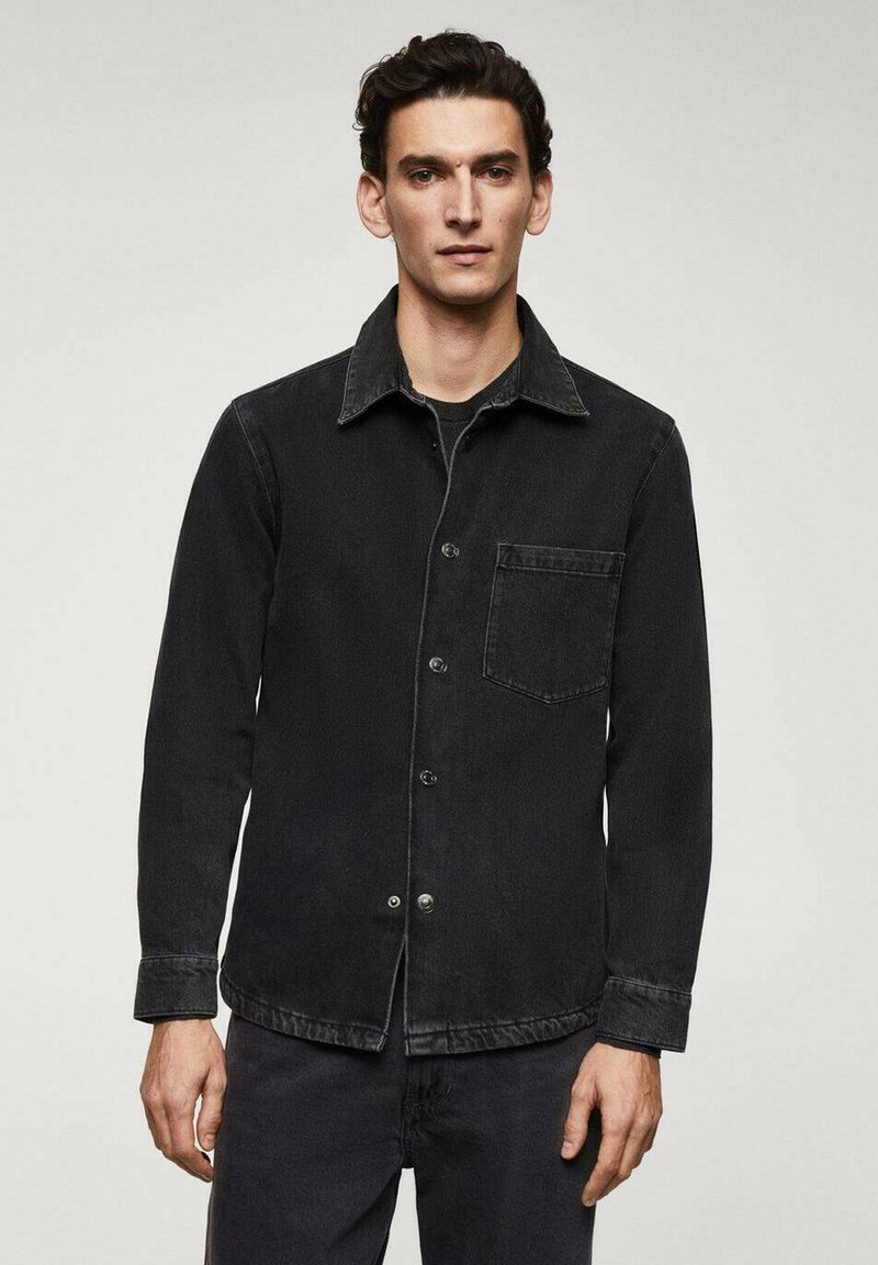 Mango JAZZ - Camisa - black denim/denim negro - Zalando.es
