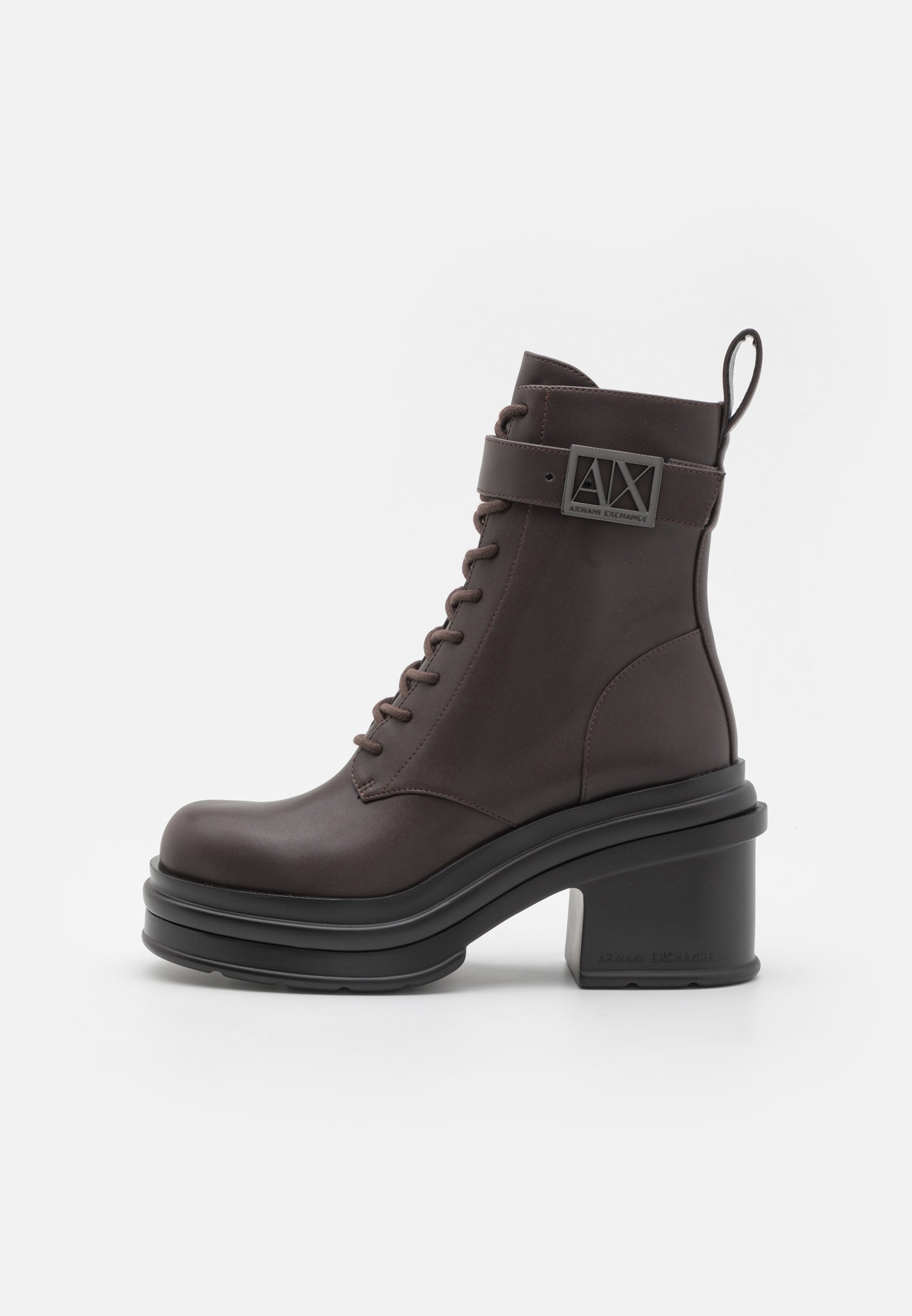 Armani Exchange Bottines a talons hauts choco marron ZALANDO.FR