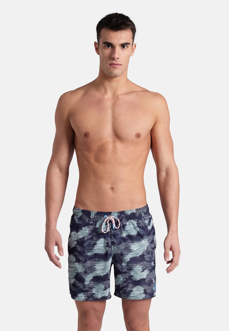 Arena WATER PRINTS AO - Bañador - asphalt multi/azul - Zalando.es