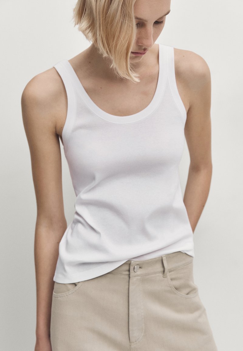 Massimo Dutti Top - white/weiß - Zalando.de