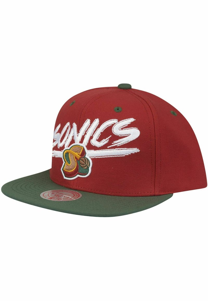 Mitchell & Ness TRANSCRIPT SEATTLE SUPERSONICS - Cap - red - Zalando.de