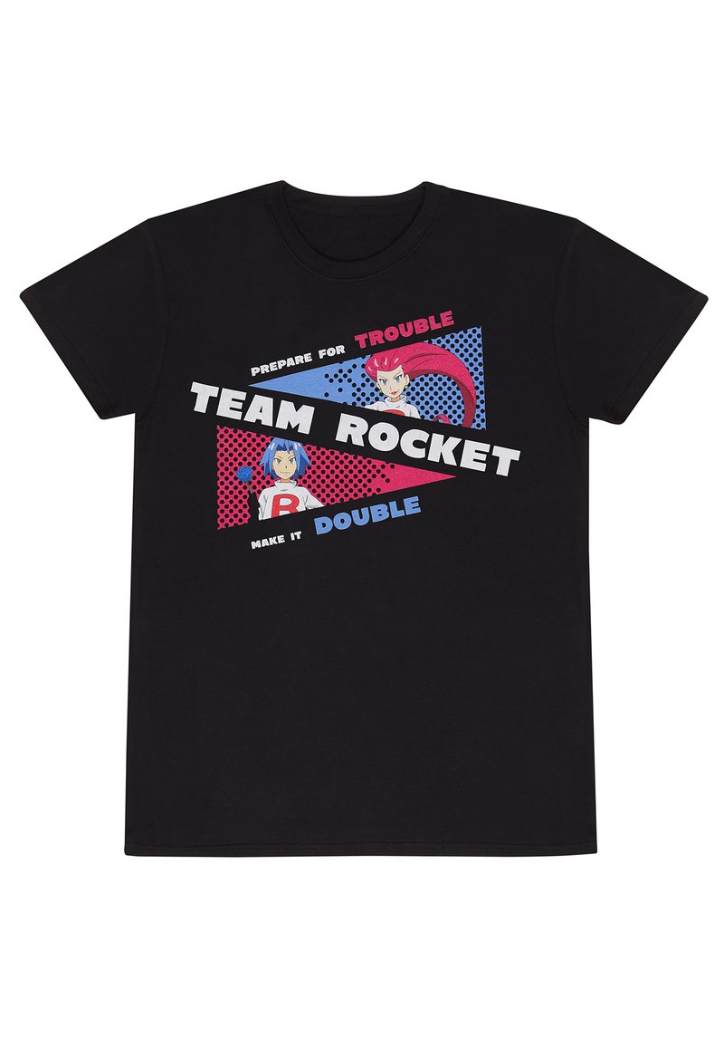 Henry Tiger POKÉMON TEAM ROCKET - T-shirt imprimé - black/noir - ZALANDO.FR