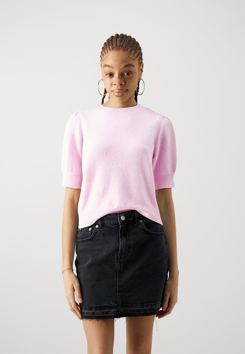 Vero Moda VMDOFFY O NECK - T-paita - pastel lavender/liila, meleerattu ...