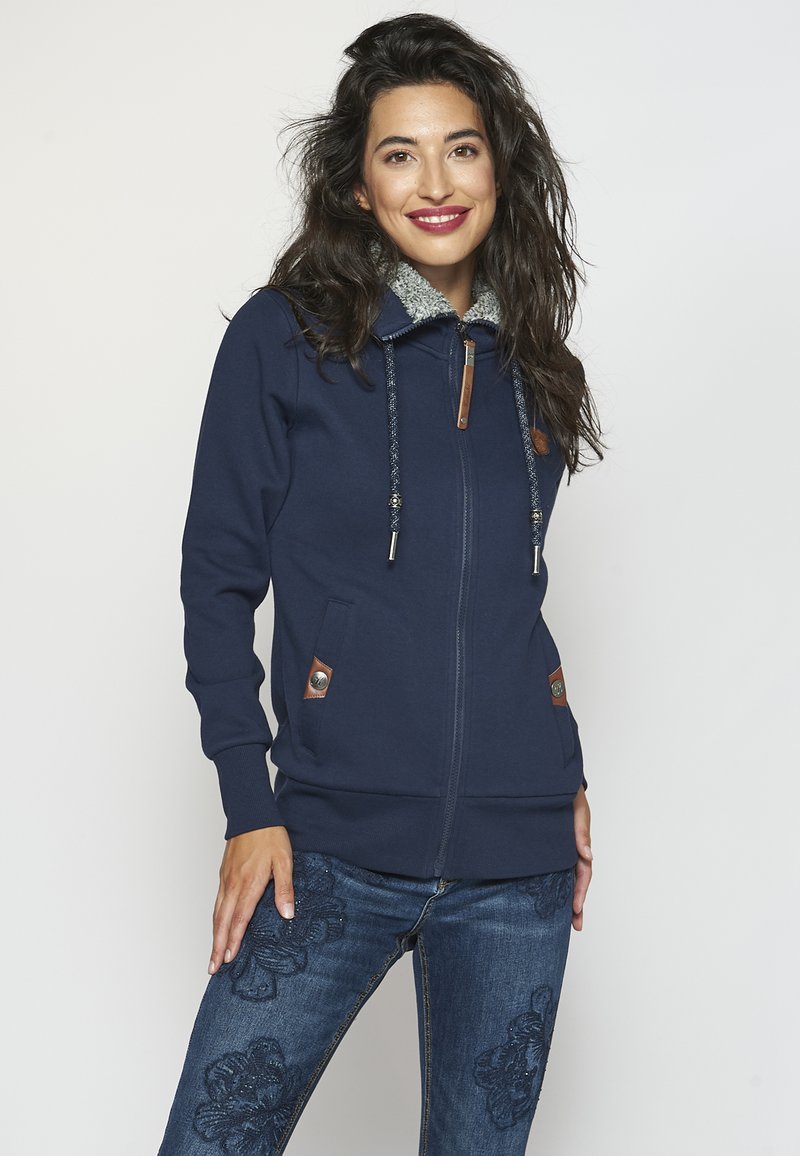 Koroshi Sweat zippé - navy/bleu marine - ZALANDO