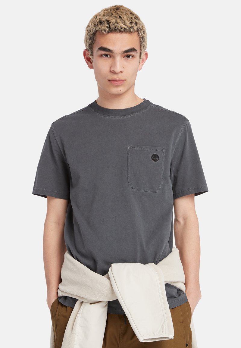 Timberland MERRYMACK POCKET - T-shirt basic - black/nero - Zalando.it
