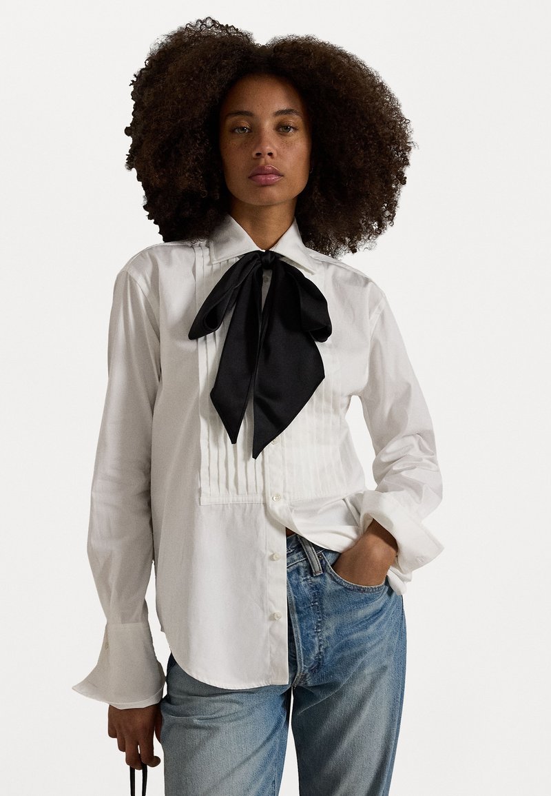 Polo Ralph Lauren CLASSIC FIT NECKTIE TUXEDO SHIRT - Button-down blouse ...