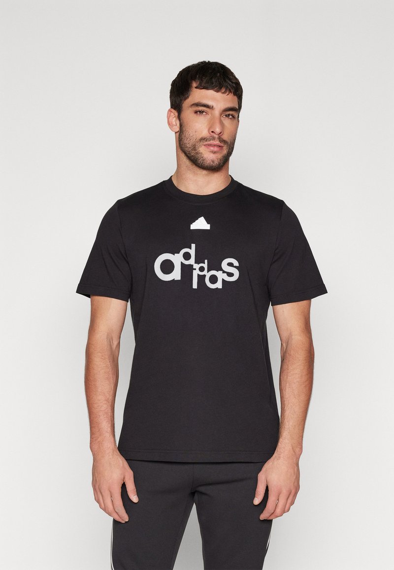adidas Sportswear Print T-shirt - black - Zalando
