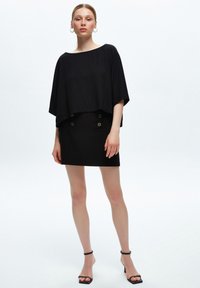 adL WIDE COLLAR - Bluse - black/schwarz - Zalando.at