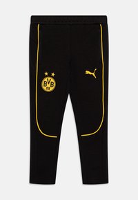 Puma BVB BORUSSIA DORTMUND CASUALS PANTS JR UNISEX - Club wear - black ...