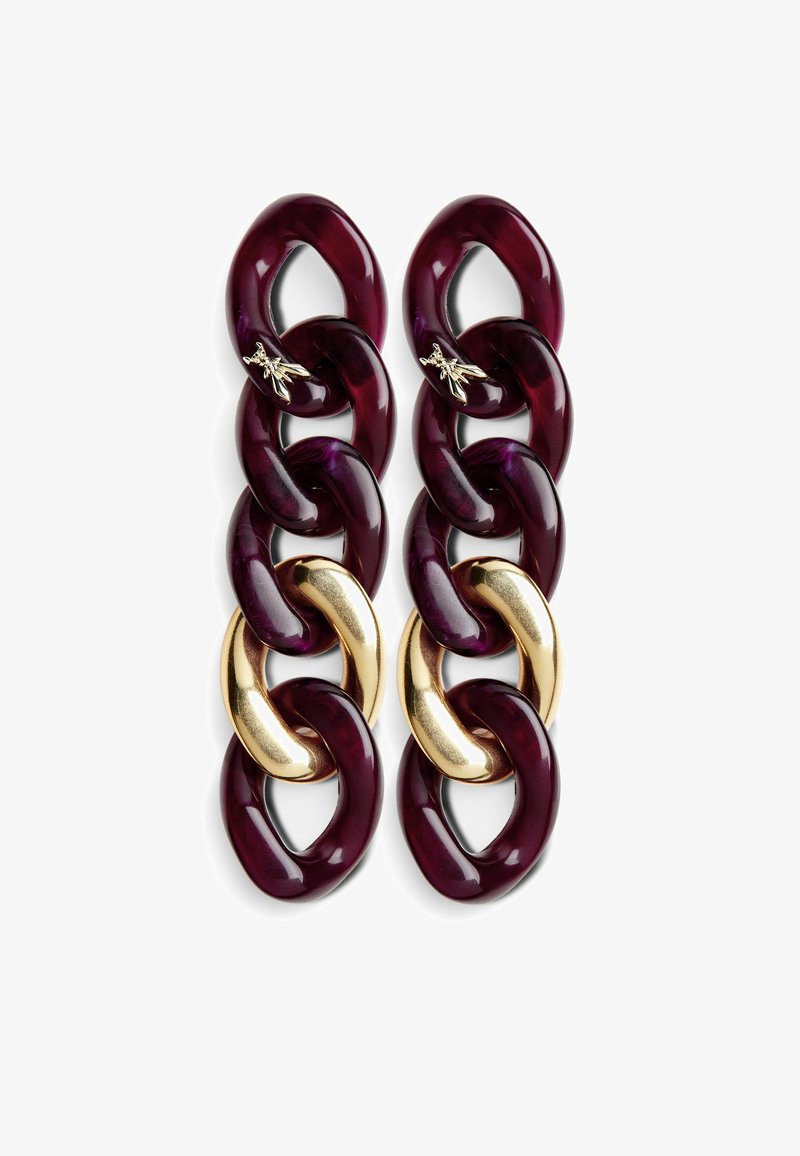 Patrizia Pepe MARBLE EFFECT - Ohrringe - purple gold/goldfarben ... Patrizia Pepe MARBLE EFFECT - Ohrringe - purple gold/goldfarben ...