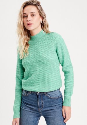 Cache Cache MIT STEHKRAGEN UND ZOPFMUSTER - Jersey de punto - sable ...