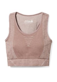 Smartwool INTRAKNIT RACERBACK - Medium support sports bra - sandstone ...