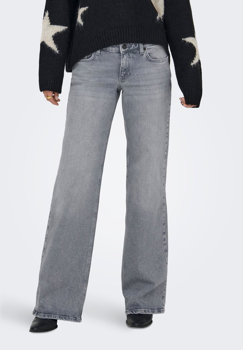 ONLY ONLJUICY - Wide leg - medium grey denim/hall teksa - Zalando.ee