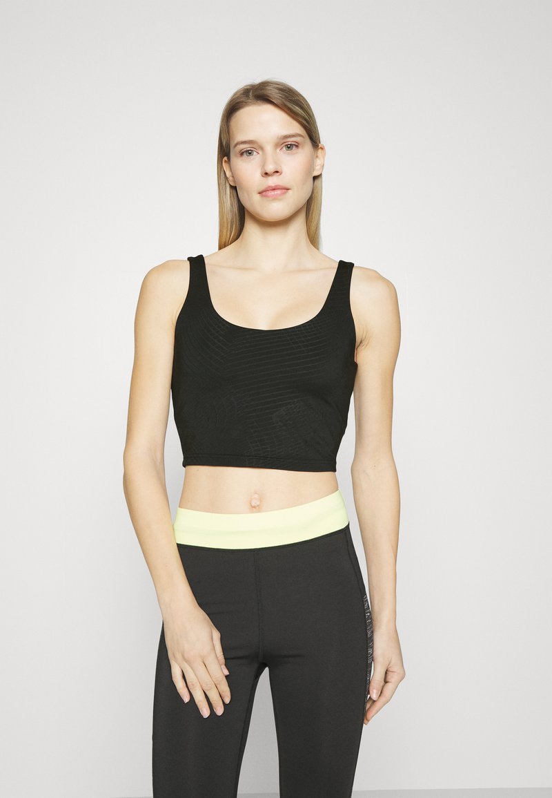 ONLY Play ONPCATE CROP BRA - Sports-BH'er med medium støtte - black ...