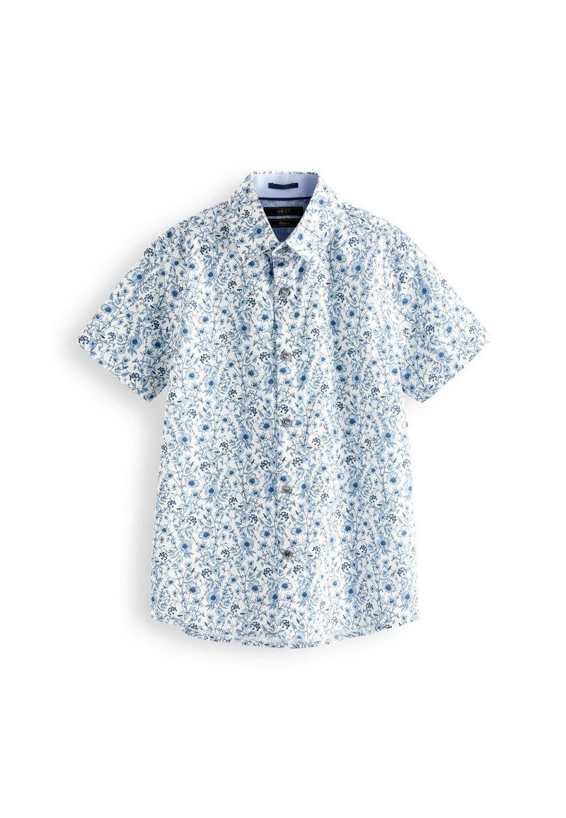 Next SHORT SLEEVE PRINTED SIGNATURE SHIRT - Hemd - white/weiß - Zalando.ch
