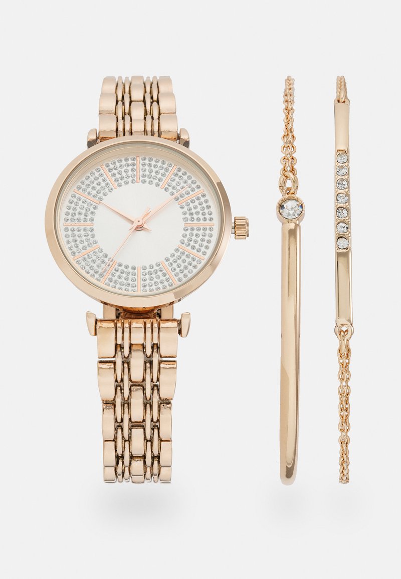 Anna Field SET - Hodinky - rose gold-coloured/růžově zlatá barva ...