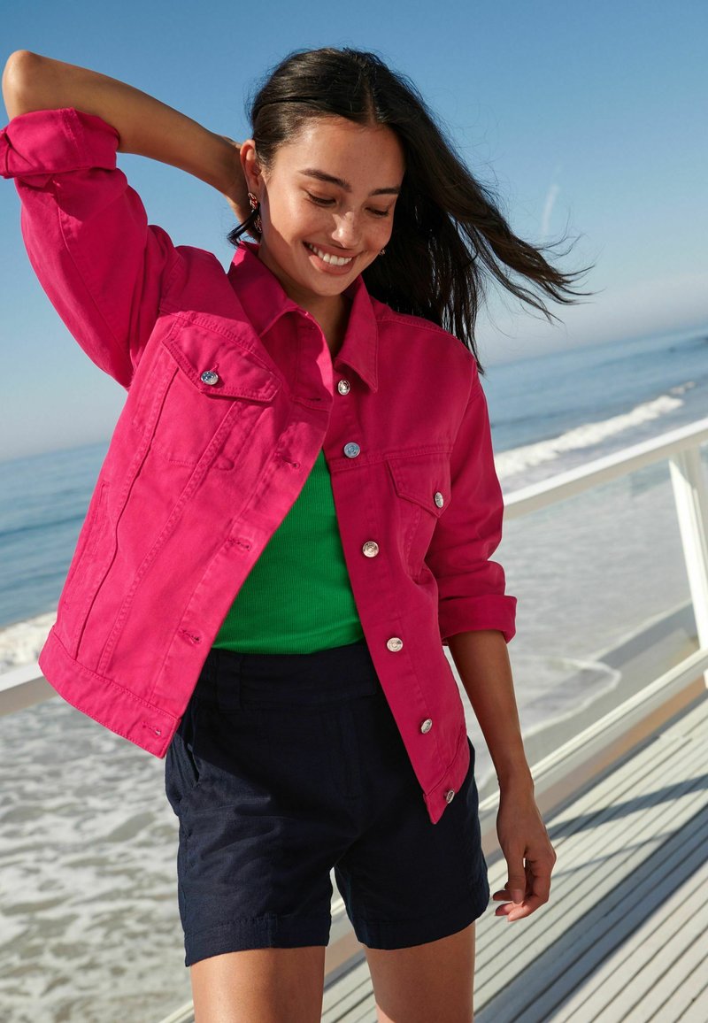 Next GIRLFRIEND DENIM JACKET - Jeansjacke - hot pink/pink - Zalando.ch