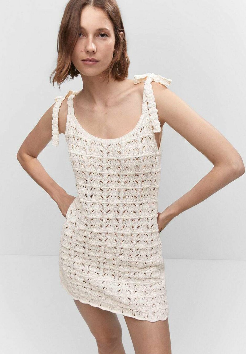 Mango PETALO - Rochie tricotată - ecru/bej - Zalando.ro
