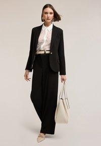 Motivi MONOPETTO CON A RIGHE - Blazer - nero/black - Zalando